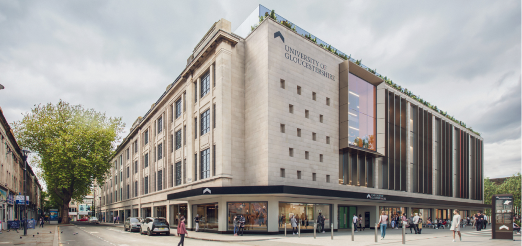 New City Centre Centre campus for the University of Gloucestershire ...